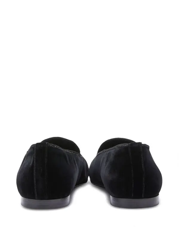 Palm Angels Monogram-embroidered Suede Loafers