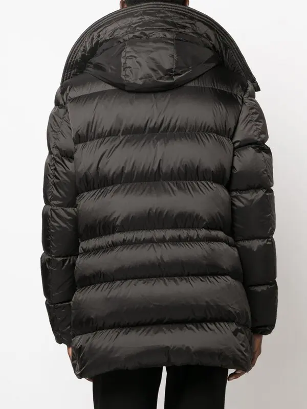 MOORER Padded Coat With Press-stud Fastening