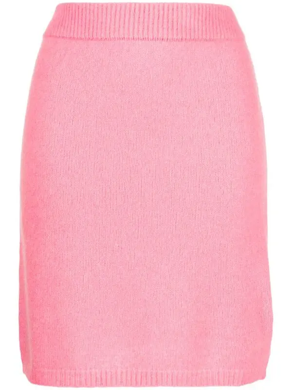 Cashmere In Love Ula Fine-knit Miniskirt - Pink