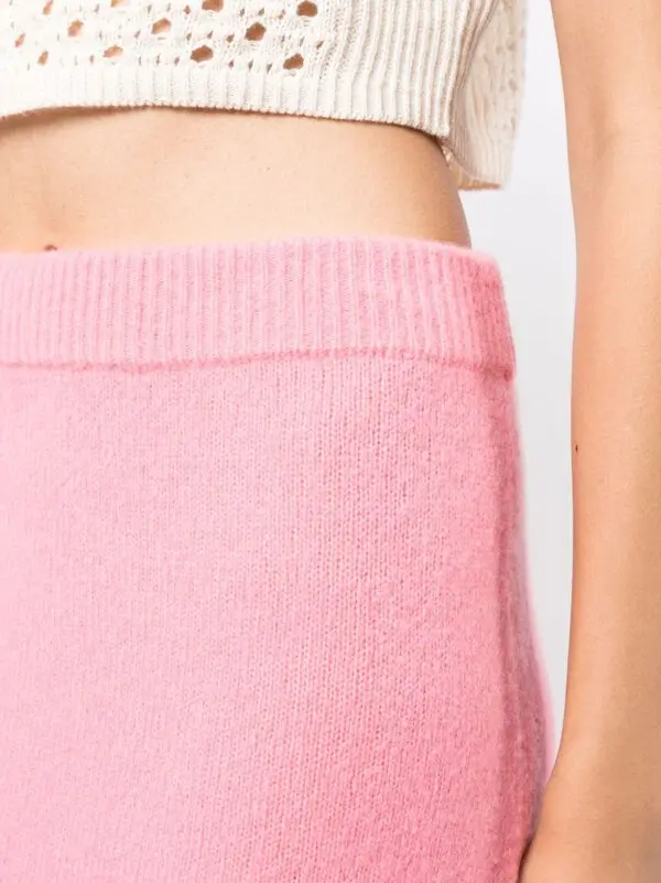 Cashmere In Love Ula Fine-knit Miniskirt - Pink