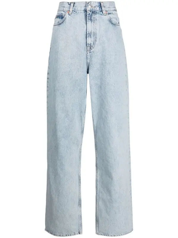 Wardrobe.NYC Low-rise Straight-leg Jeans - Blue