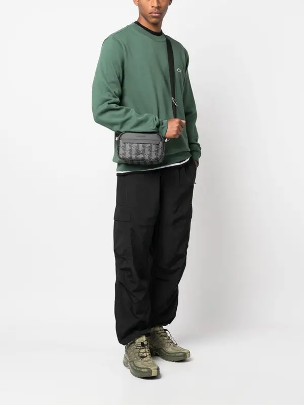 Lacoste Monogram Camera Shoulder Bag