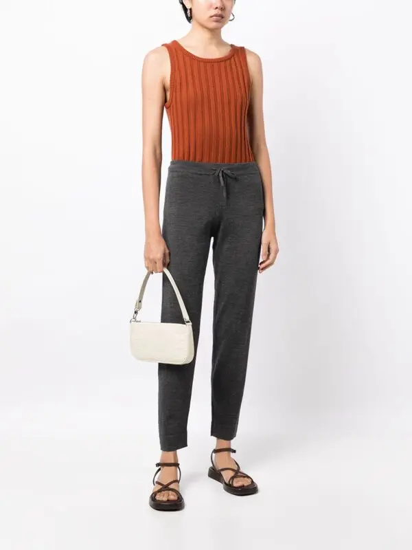 Cashmere In Love Fine-knit Tapered Trousers