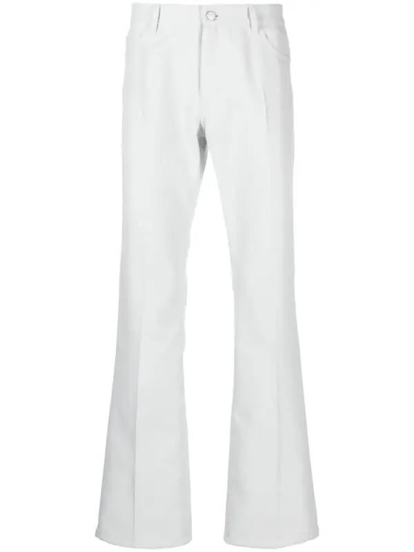 COURREGES Logo-patch Straight-leg Trousers