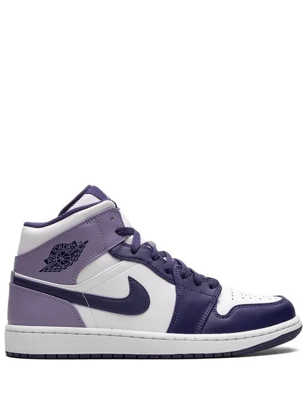 JORDAN Air 1 Mid Sneakers - Purple