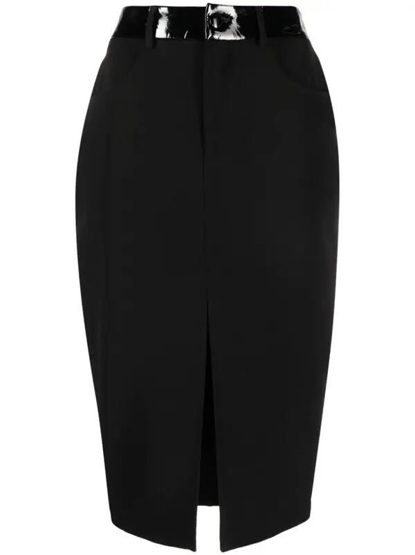 Liu Jo Front-slit Pencil Skirt - Black