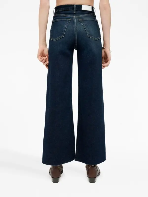 RE/DONE High-rise Wide-leg Jeans