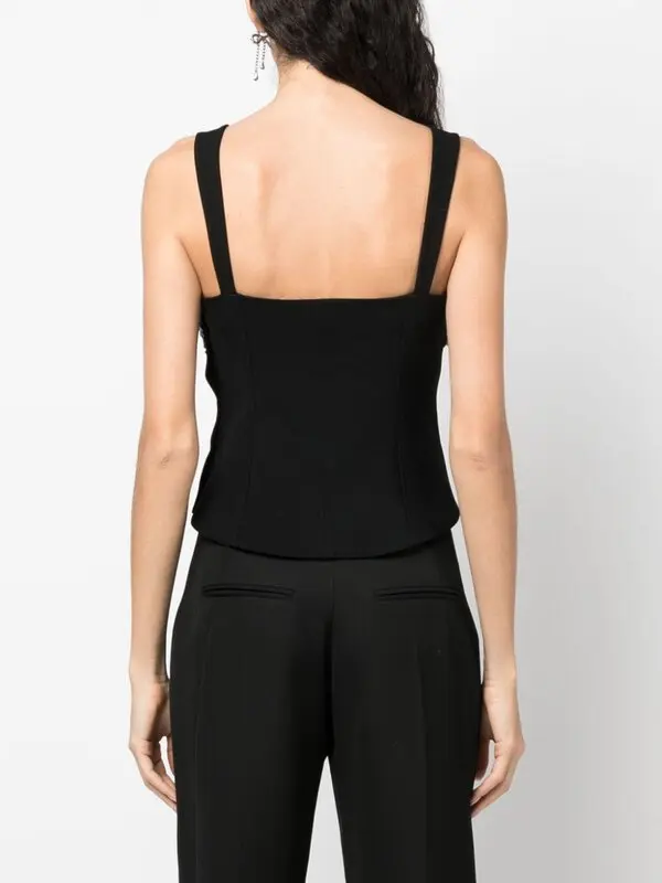 Simkhai Crystal-embellished Corset Top - Black