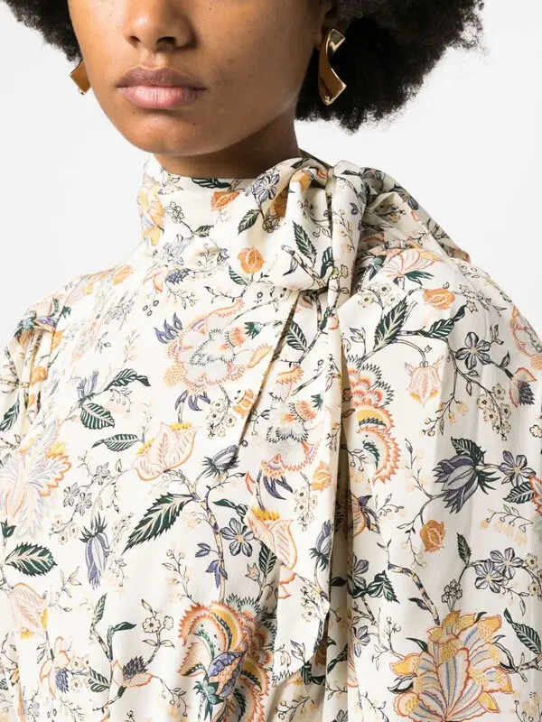 Ulla Johnson Floral-print Bow-detail Dress