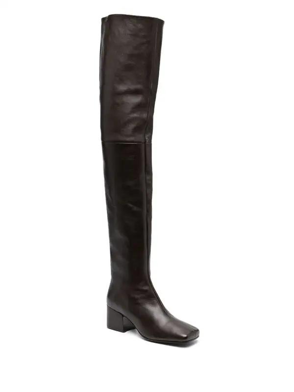 LEMAIRE 60mm Leather Thigh-high Boots