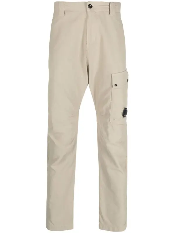 C.P. COMPANY Ottoman Lens-patch Cargo Trousers - Neutrals