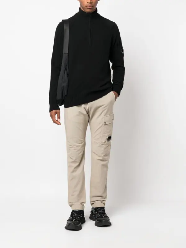 C.P. COMPANY Ottoman Lens-patch Cargo Trousers - Neutrals