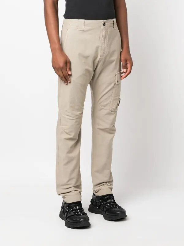 C.P. COMPANY Ottoman Lens-patch Cargo Trousers - Neutrals