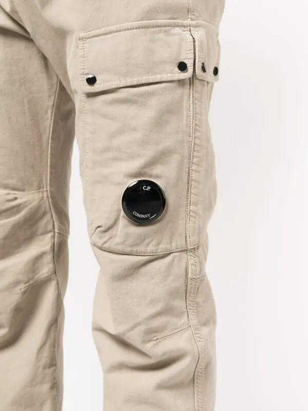 C.P. COMPANY Ottoman Lens-patch Cargo Trousers - Neutrals