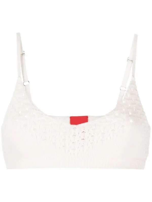 Cashmere In Love Anse Crochet-knit Bralette - White