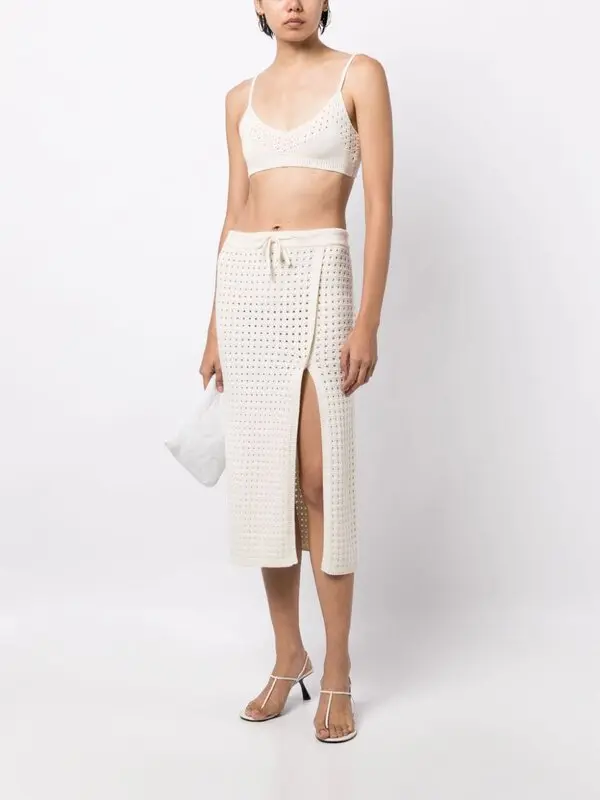 Cashmere In Love Anse Crochet-knit Bralette - White
