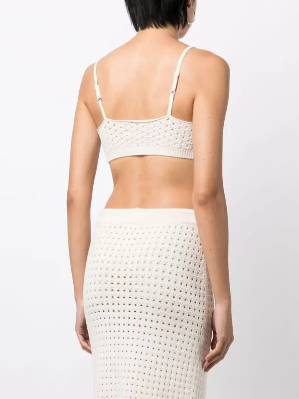 Cashmere In Love Anse Crochet-knit Bralette - White