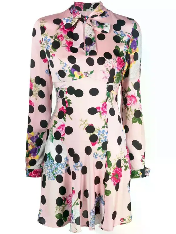 MSGM Polka-dot Minidress - Pink