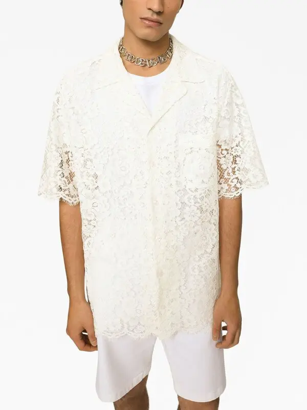 Dolce & Gabbana Sheer-coverage Lace Shirt