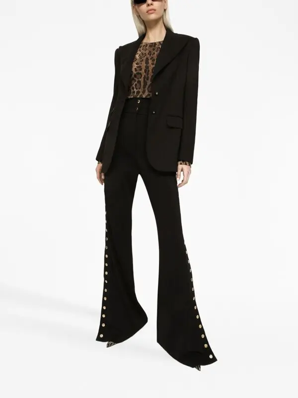Dolce & Gabbana Button-detail Bootcut Trousers