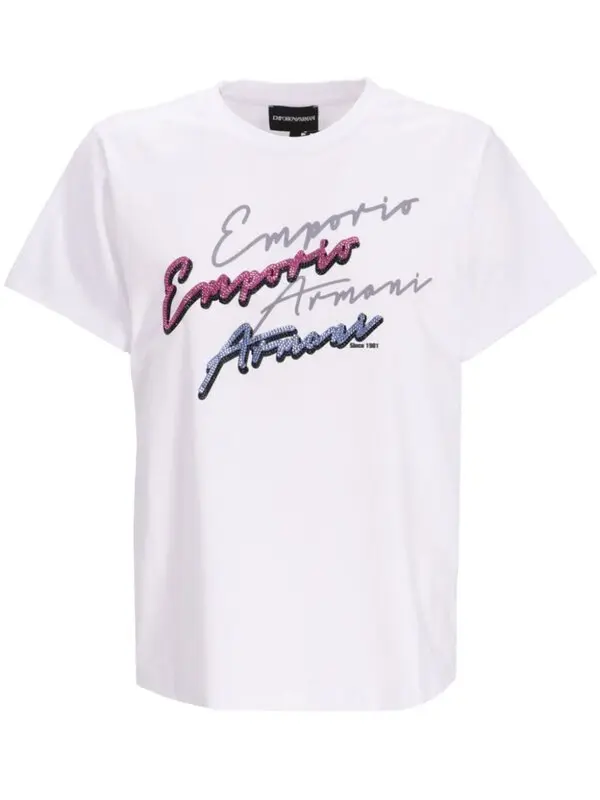 Emporio Armani Logo-print T-shirt - White
