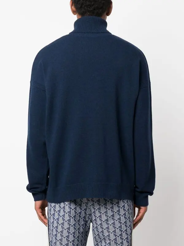 Maison Kitsuné Intarsia-knit Fox-head Wool Jumper