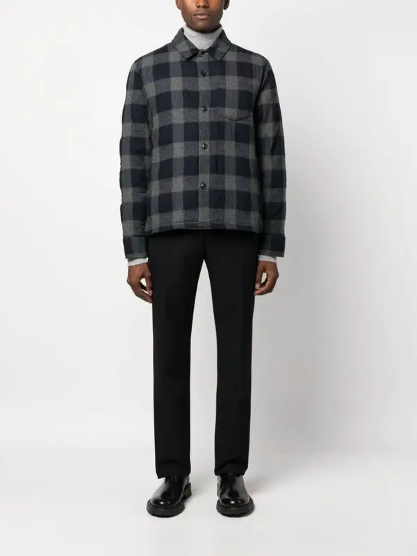 Officine Générale Gingham-check Virgin-wool Jacket