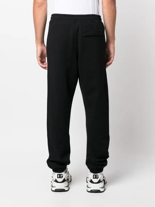 Moschino Logo-print Organic Cotton Track Pants - Black
