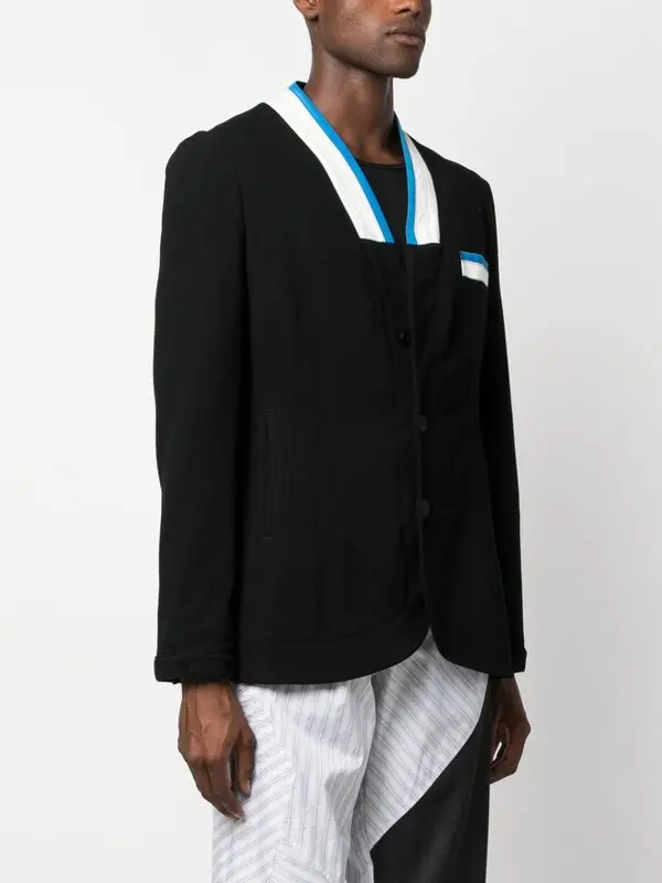 KIKO KOSTADINOV Striped-trim Single-breasted Blazer