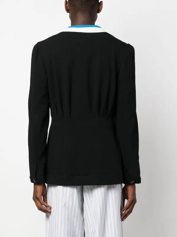 KIKO KOSTADINOV Striped-trim Single-breasted Blazer