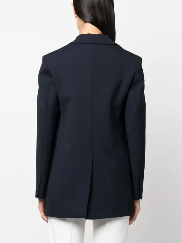 P.a.r.o.s.h Single-breasted Wool-blend Blazer - Blue