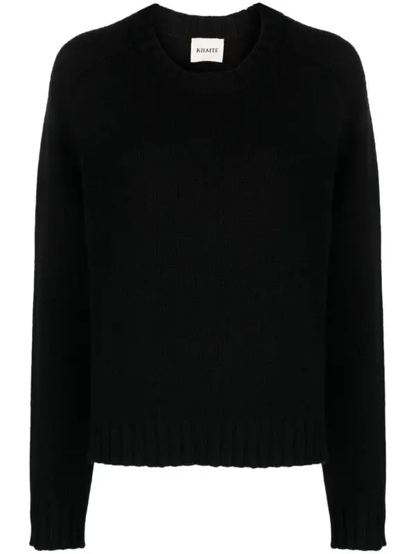 Khaite Mae Cashmere Pullover Sweater - Black
