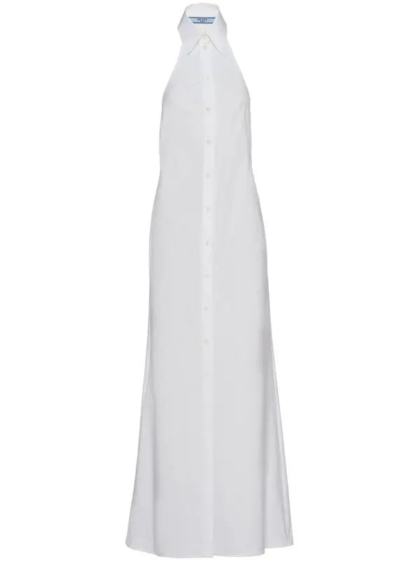 Prada Cotton Shirtdress - White | Editorialist