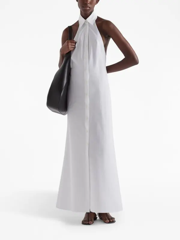 Prada Cotton Shirtdress - White | Editorialist