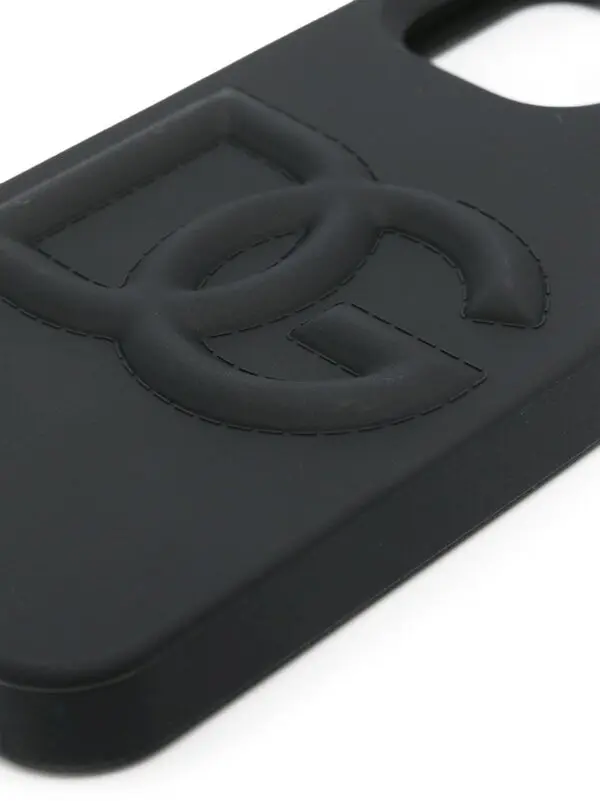 Dolce & Gabbana Logo-embossed Iphone 14 Pro Max Case - Black