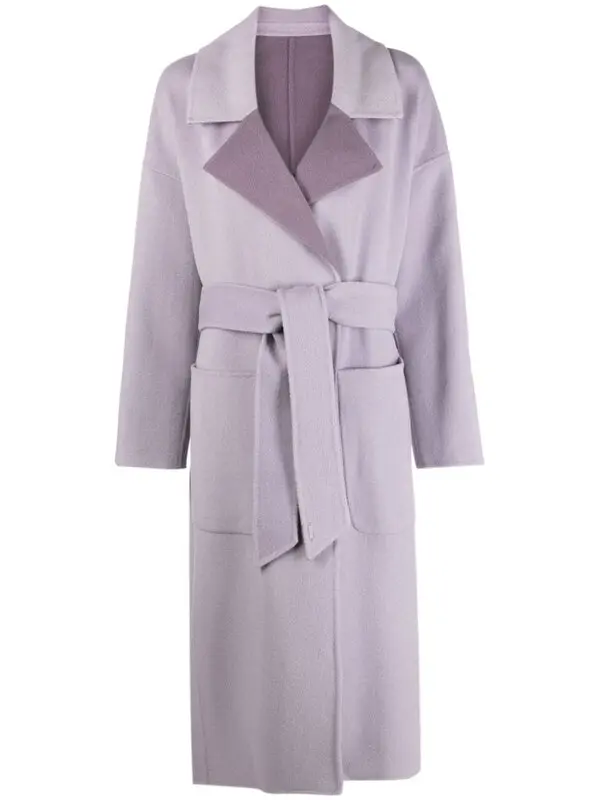 Calvin Klein Wool Reversible Wrap Coat