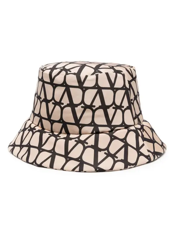 Valentino Garavani Vlogo Signature Bucket Hat - Neutrals