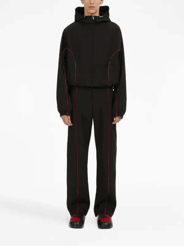 FERRAGAMO Contrast-piping Drawstring Jacket