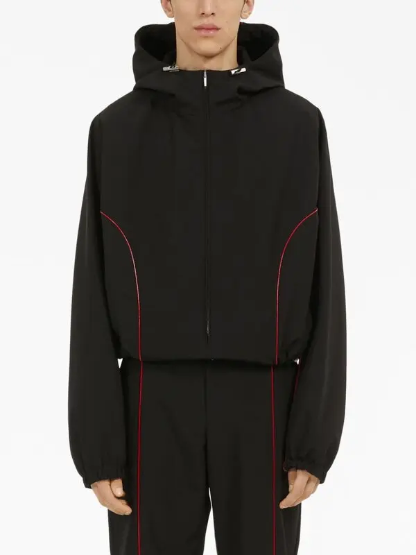 FERRAGAMO Contrast-piping Drawstring Jacket