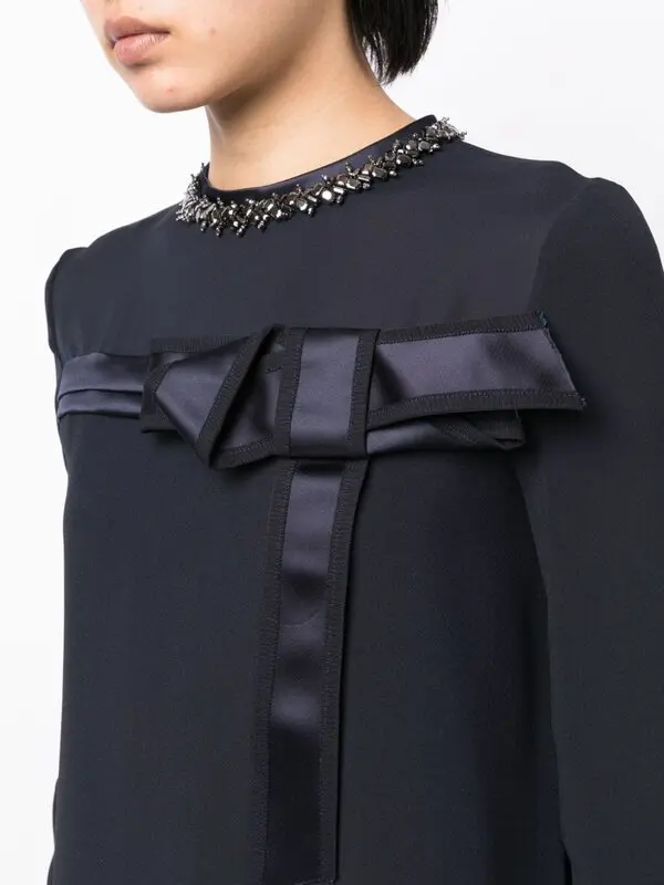 Dice Kayek Crystal-embellished Minidress