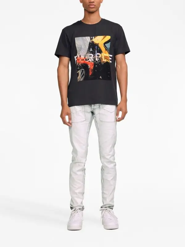 PURPLE BRAND Graphic-print Cotton T-shirt