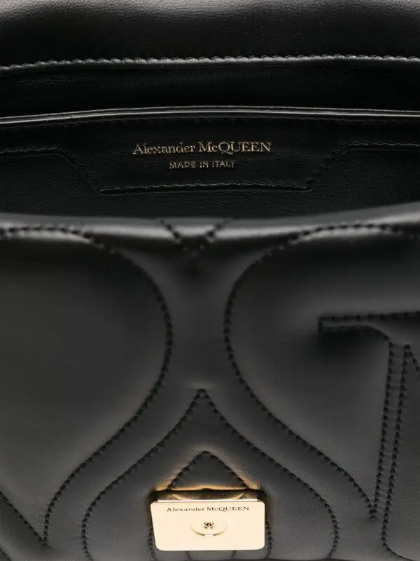 Alexander McQueen The Seal Crossbody Bag - Black