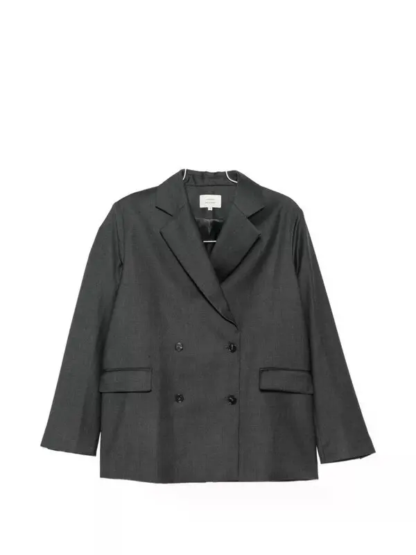 Loulou De Saison Notched-lapel Double-breasted Blazer - Grey
