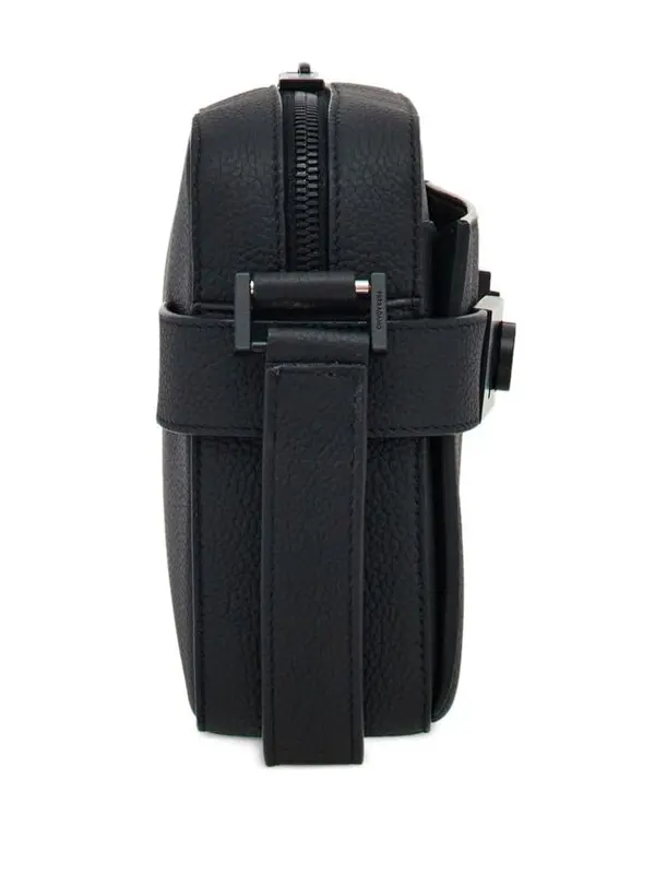 FERRAGAMO East-west Crossbody Bag With Hug Buckle - Black