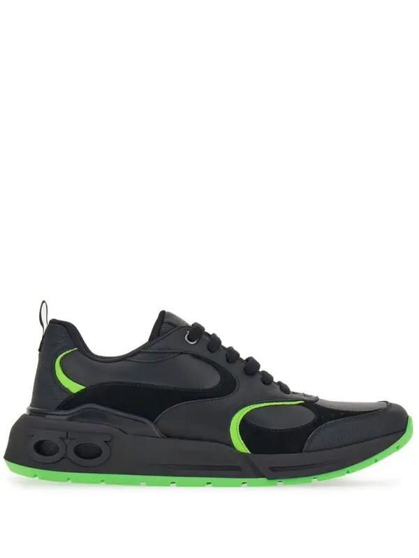 FERRAGAMO Logo-embossed Leather Sneakers