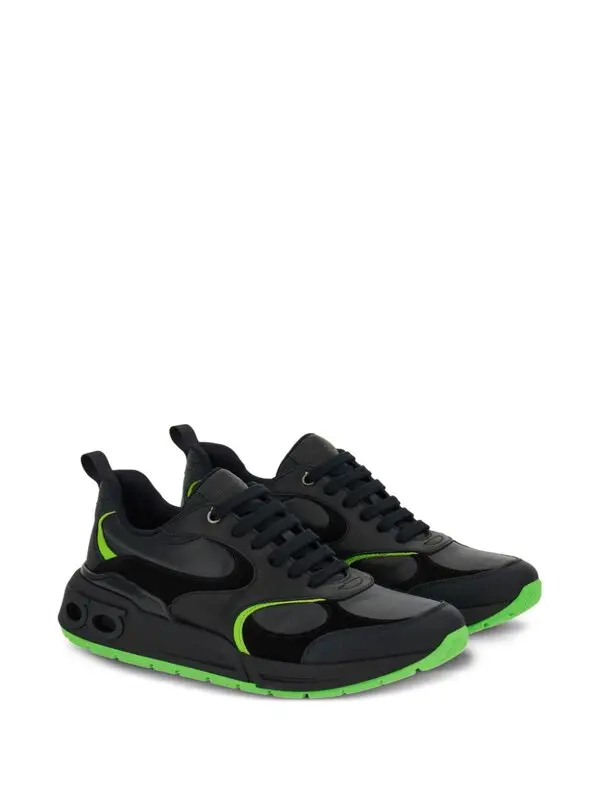 FERRAGAMO Logo-embossed Leather Sneakers