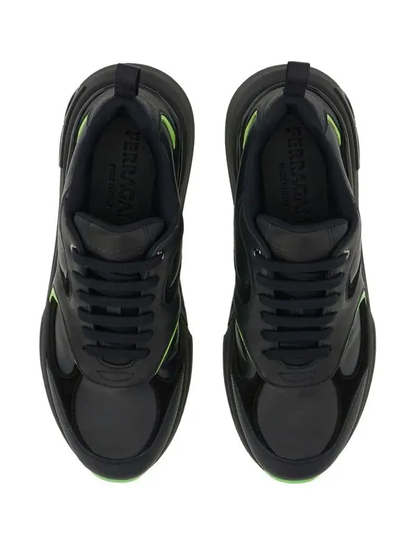 FERRAGAMO Logo-embossed Leather Sneakers