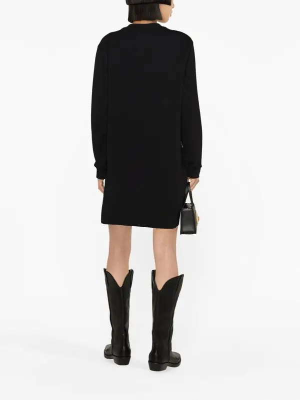 Moschino Teddy Bear Embellished Sweatshirt Dress