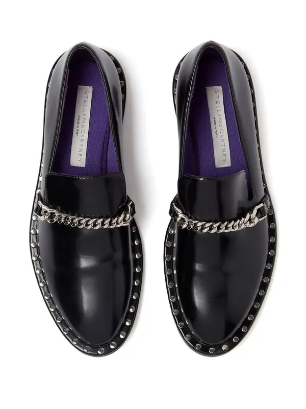 Stella McCartney Falabella Chain-link Loafers