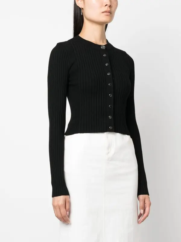 Rabanne Ribbed Wool-blend Cardigan